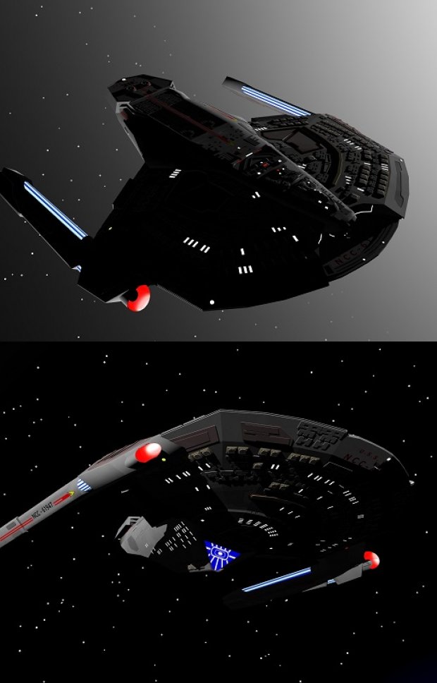 USS Yeager NCC 61947 spaceship Free 3D Model - .obj - Free3D