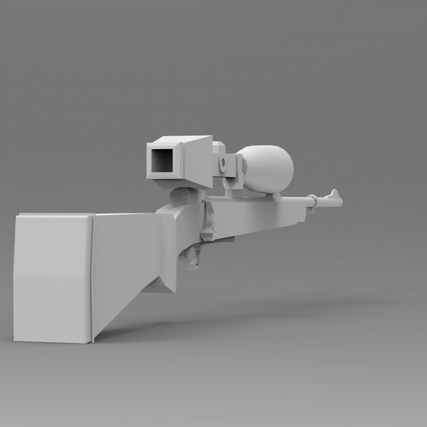 Sniper Rifle Free 3D Model - .obj .mb .fbx - Free3D