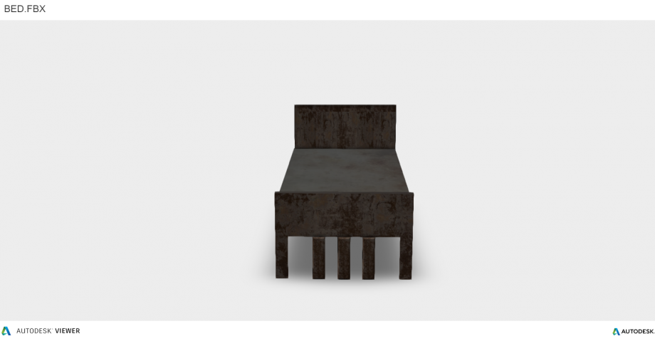 BED SIMPLE Free 3D Model - .fbx - Free3D