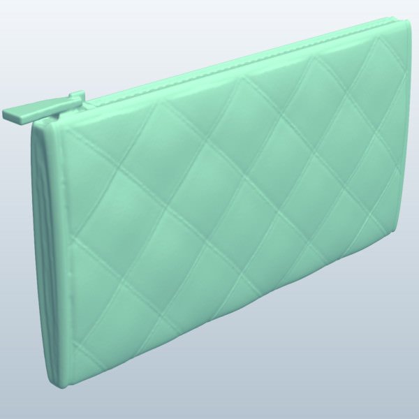 Quilted wallet womens V1 Free 3D Model - .obj .stl - Free3D