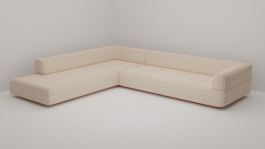 A Simple Sofa Free 3D Model - .blend .fbx .obj - Free3D