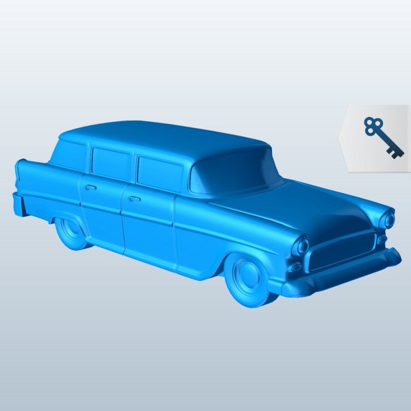 OldFashioned Station Wagon v1 Free 3D Model - .stl .obj - Free3D