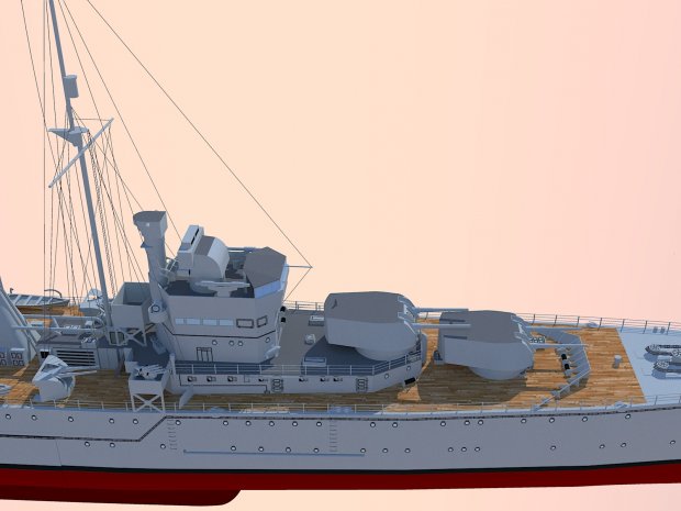 HMS Ajax Free 3D Model - .skp - Free3D
