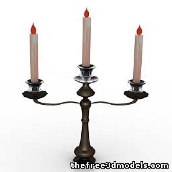 Candlestick Free 3D Model - .3ds .sldprt - Free3D