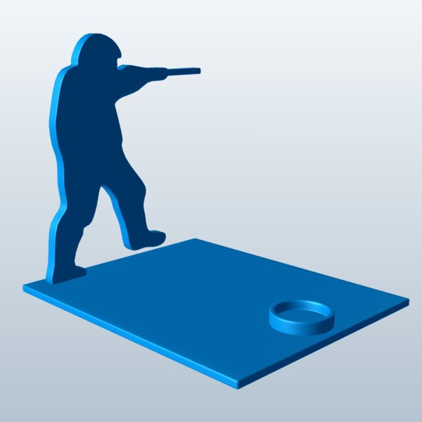 Hunter rifle raised v1 Free 3D Model - .obj .stl - Free3D