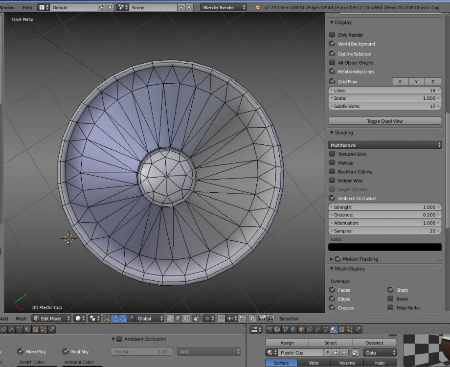 Low-Poly Plastic Cup Free 3D Model - .x3d .x .wrl .unity .tbscene .stl ...