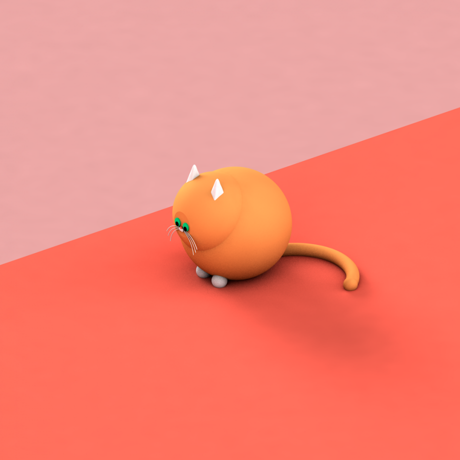 Cute Fat Cat Free 3D Model - .c4d .obj - Free3D