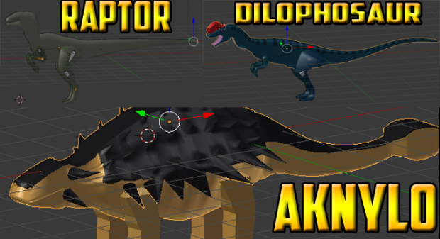 Rigged Dino Pack v1 Free 3D Model - .dae .fbx - Free3D