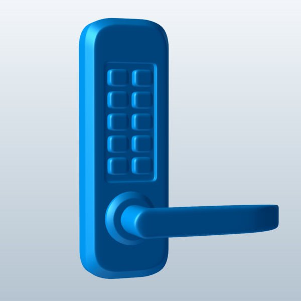 Keypad handle entry v2 Free 3D Model - .obj .stl - Free3D