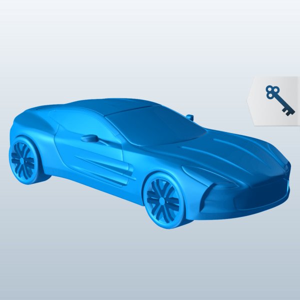 Supercar V1 Free 3D Model - .obj .stl - Free3D