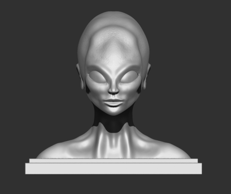 Alien Bust Figurine Free 3D Model - .stl - Free3D