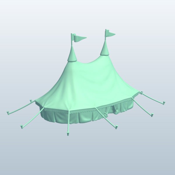 Circus Tent v2 Free 3D Model - .obj .stl - Free3D
