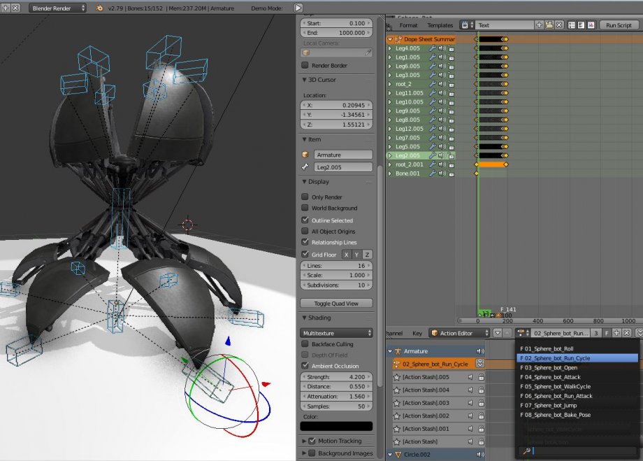 Sphere-Bot Basic Free 3D Model - .blend .dae .fbx .obj - Free3D