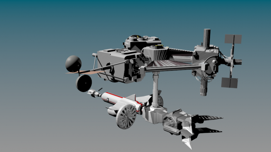 Universe Explorer Spacecraft Free 3D Model - .blend .obj .fbx - Free3D