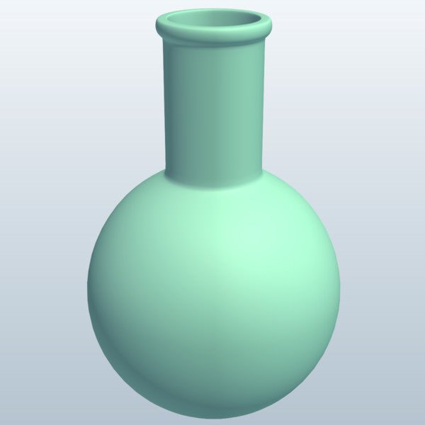 Roundbottom flask v1 Free 3D Model - .obj .stl - Free3D