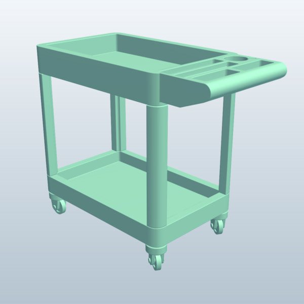 Service cart v1 Free 3D Model - .obj .stl - Free3D