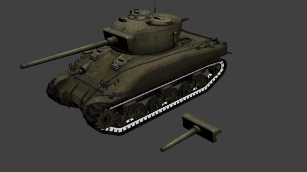 M4 Medium Tank Free 3D Model - .3ds .obj .blend .dds - Free3D