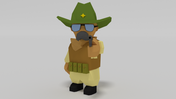 Low Poly Rigs Soldier Free 3D Model - .obj .blend .fbx - Free3D