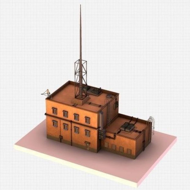 Futuristic Ghetto Building Free 3D Model - .3ds .obj .dae .blend .fbx ...