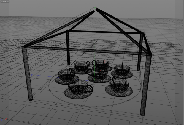 Teacups Ride Free 3D Model - .obj .c4d - Free3D