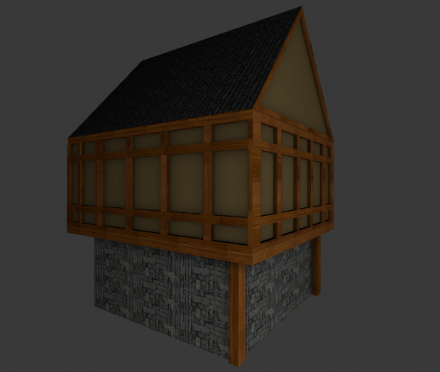 Medieval House Free 3D Model - .obj - Free3D