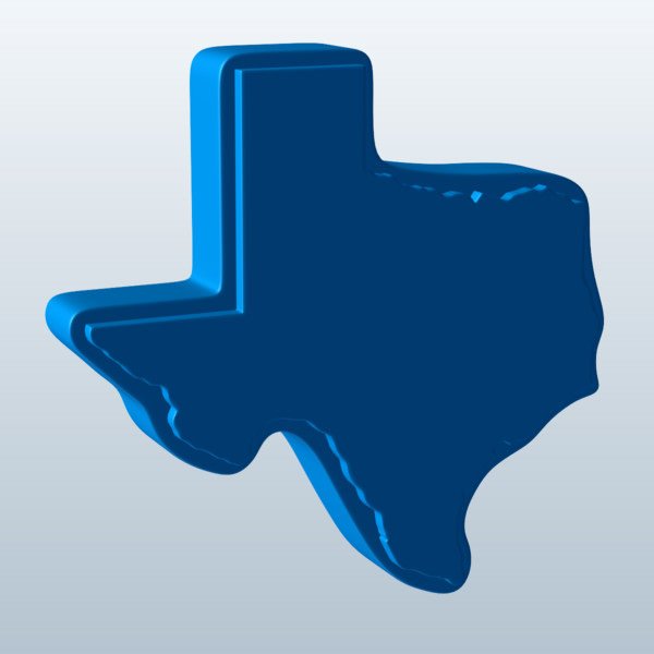 Shape of Texas v1 Free 3D Model - .obj .stl - Free3D