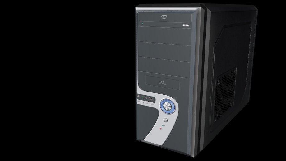 Cpu office / home Free 3D Model - .c4d .obj - Free3D