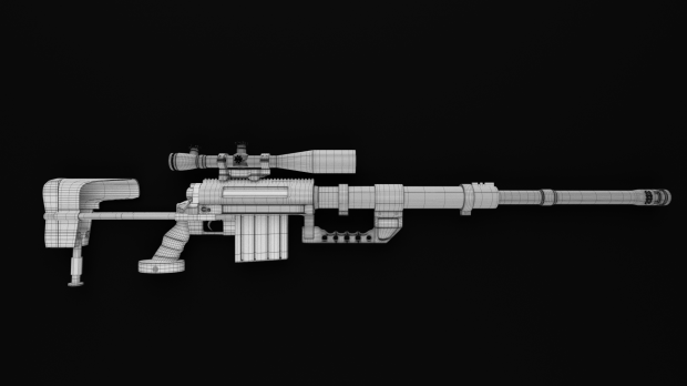 Sniper Rifle m200 Free 3D Model - .3ds .obj .blend .fbx - Free3D