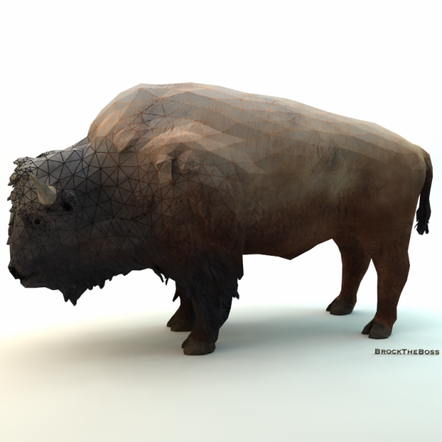 Bison Free 3D Model - .3ds .obj .fbx .dxf - Free3D