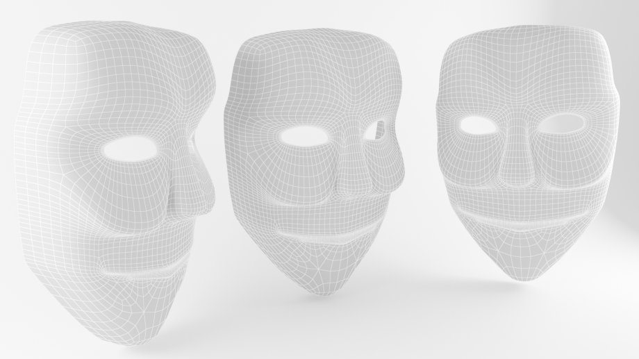 Mask Free 3D Model - .tif .obj .fbx - Free3D