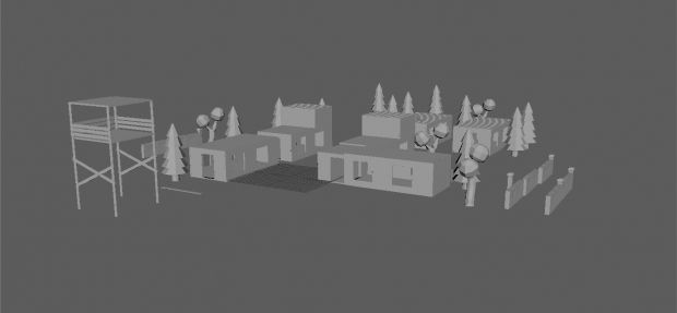 Poly Village [ V1 ] Free 3D Model - .obj .fbx .mtl - Free3D