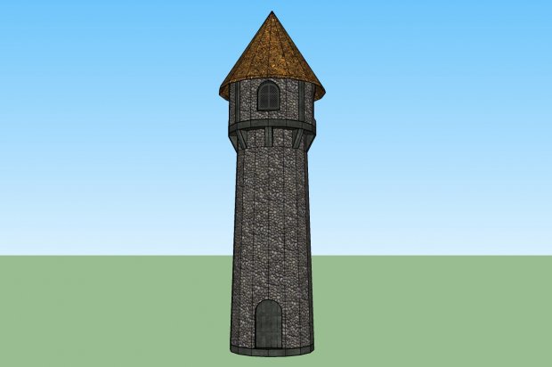 Medieval Tower Free 3D Model - .dae - Free3D