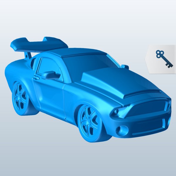 Muscle Car v1 Free 3D Model - .obj .stl - Free3D