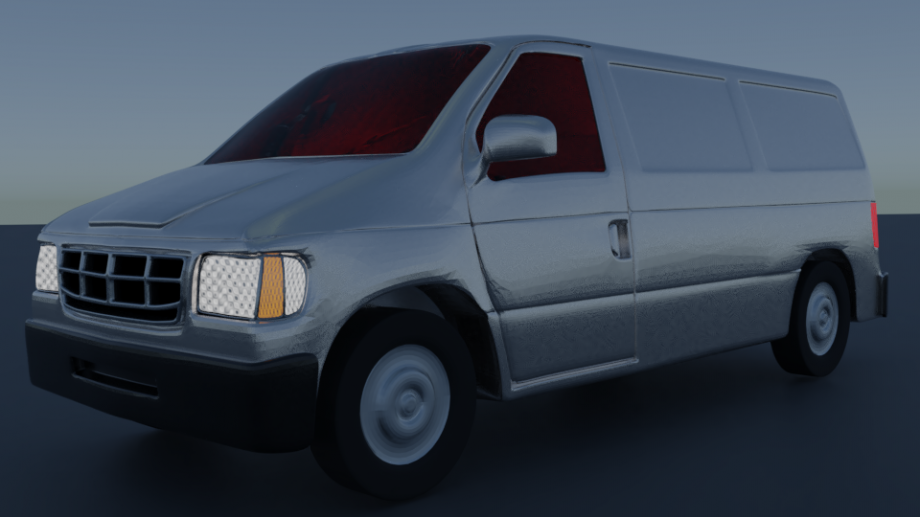 Ford Econoline 1998 Free 3D Model - .blend .obj - Free3D