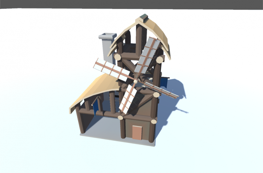 Low poly Stylized Windmill Free 3D Model - .OBJ .FBX .blend - Free3D