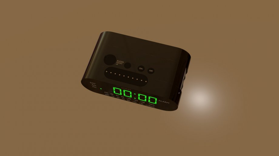 Digital Clock Free 3D Model - .blend .obj - Free3D