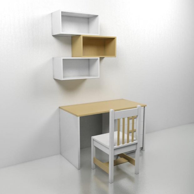 Kids Reading Table 01 Free 3D Model - .3ds .obj .max .fbx .mtl - Free3D