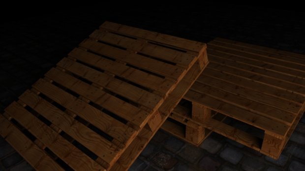 Pallet Low Poly Modelo 3D gratis - .obj .mtl - Free3D