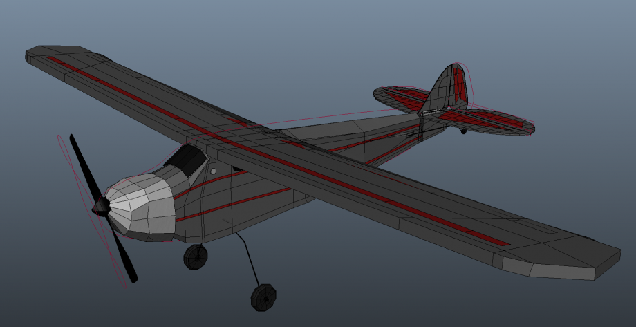 Airplane SuperCub Free 3D Model - .mb .obj - Free3D