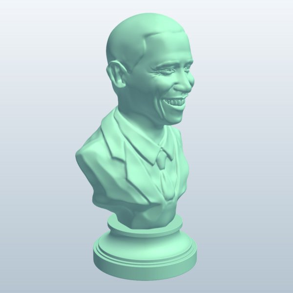 Barack Obama v2 Free 3D Model - .obj .stl - Free3D