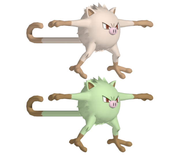 Mankey (Pokemon) Free 3D Model - .dae .fbx - Free3D