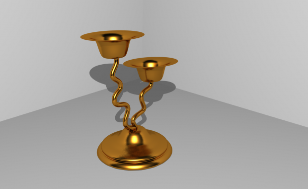 Candlestick Free 3D Model - .obj .ma .mb .fbx .mtl - Free3D