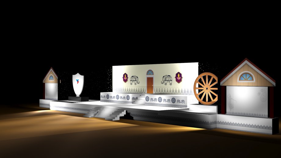 Stage Design - Village Theme by Kalai Free 3D Model - .max - Free3D