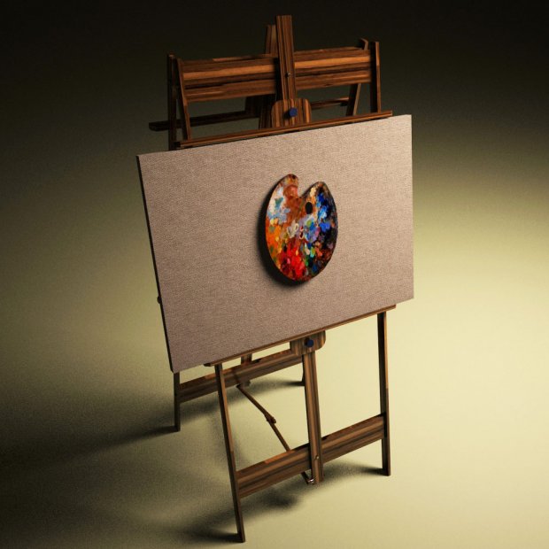 Easel Free 3D Model - .3ds .obj .max .fbx - Free3D