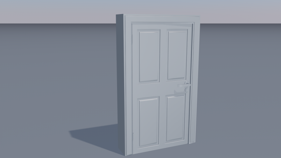 Animated door Free 3D Model - .c4d .obj .fbx - Free3D