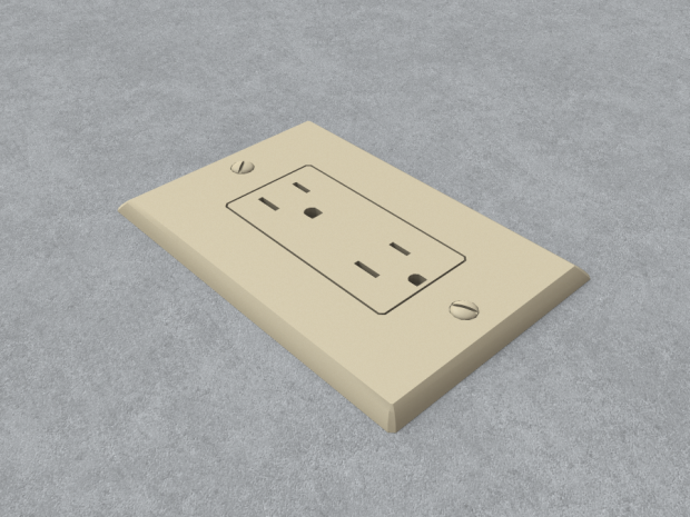 Electrical Outlet Free 3D Model - .obj - Free3D