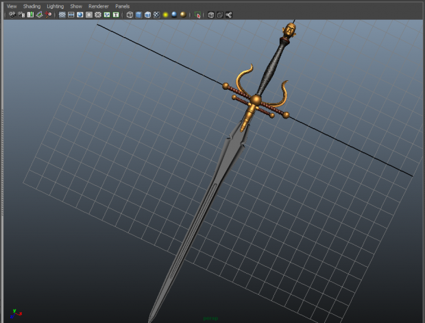 Fantasy sword Free 3D Model - .obj .mb .fbx - Free3D
