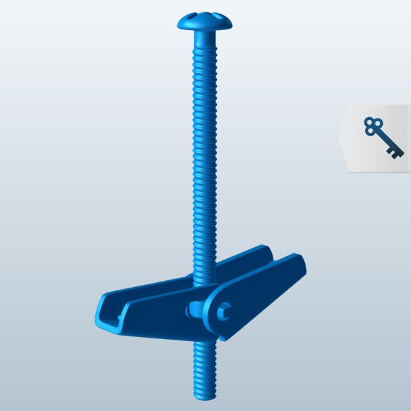 Toggle bolt v1 Free 3D Model - .obj .stl - Free3D