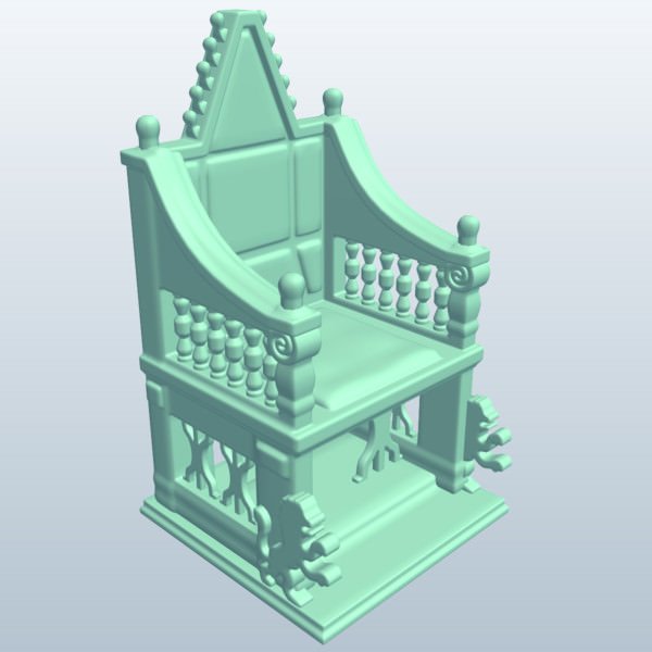 St EdwardsChair V1 Free 3D Model - .obj .stl - Free3D