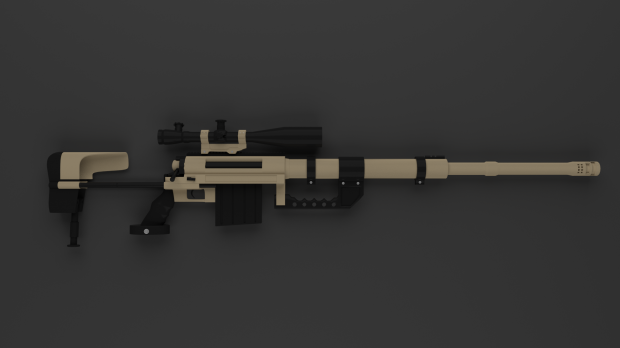 Sniper Rifle m200 Free 3D Model - .3ds .obj .blend .fbx - Free3D